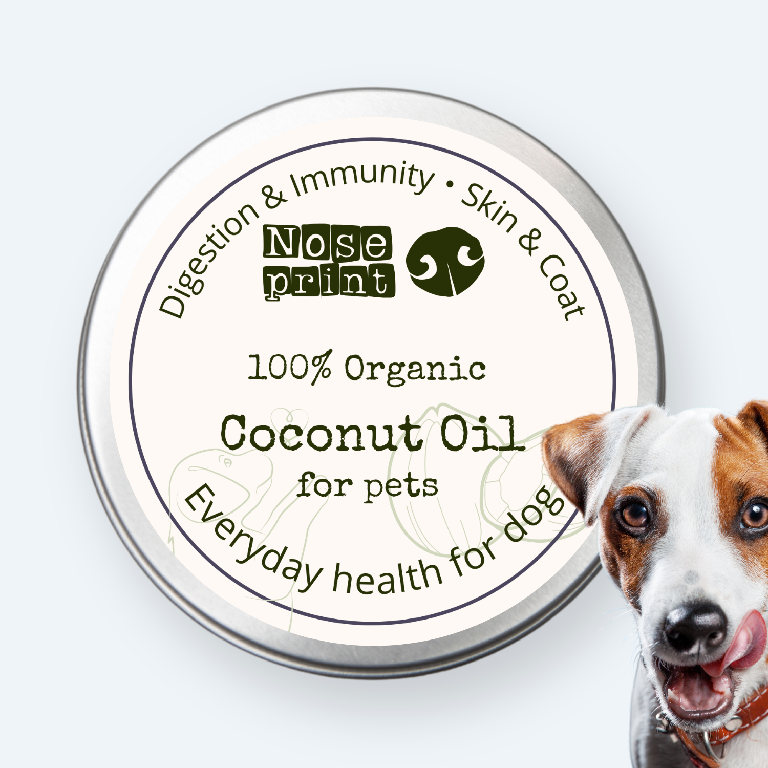 Organic Coconut Oil for Dogs | Feed or Apply for Daily Wellness – Noseprint